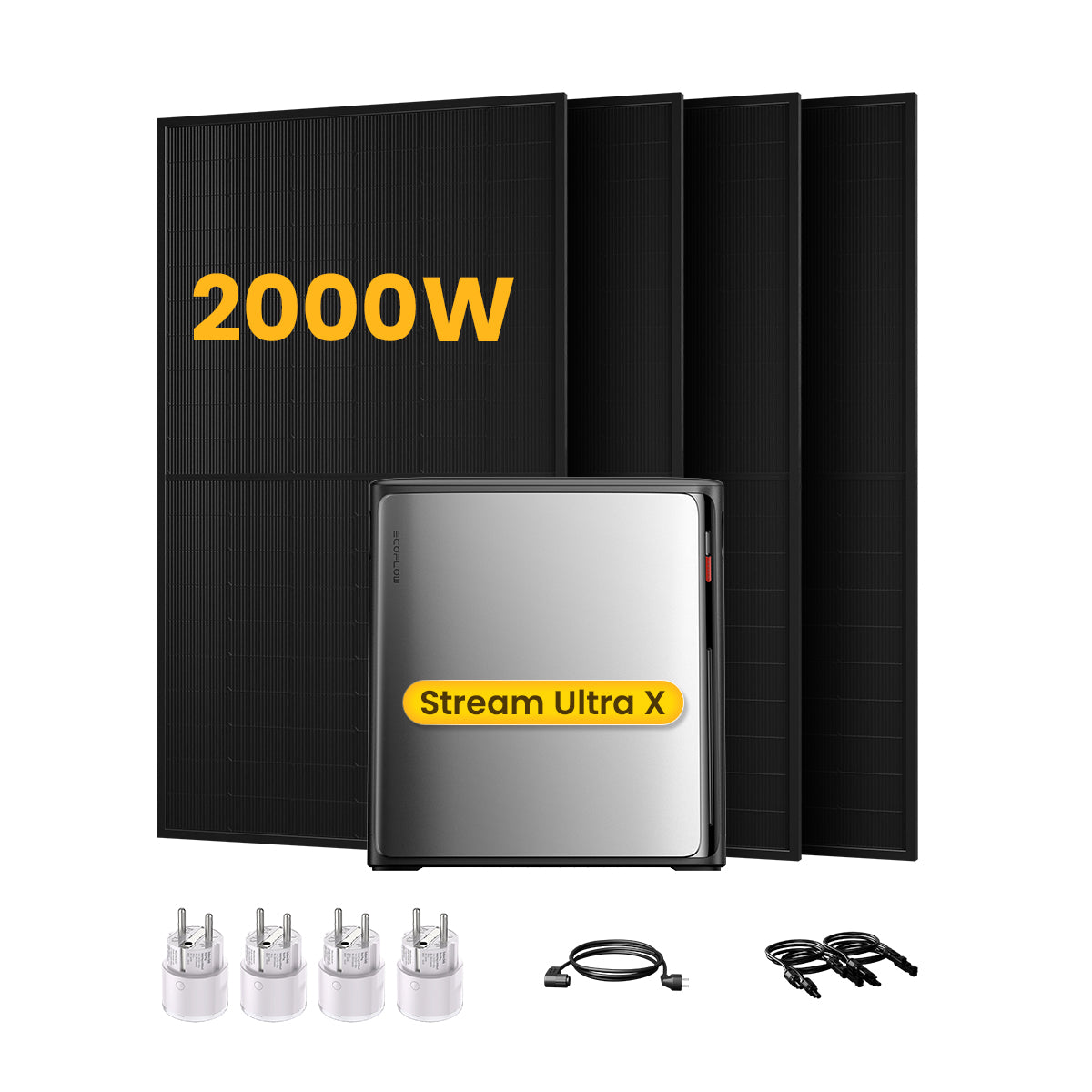 EcoFlow Stream Ultra X, All-in-One Speicher für Balkonkraftwerke, mit ...